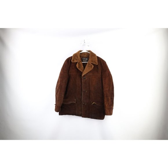 Vintage | Jackets & Coats | Vintage 7s Mens 42r Distressed Suede ...